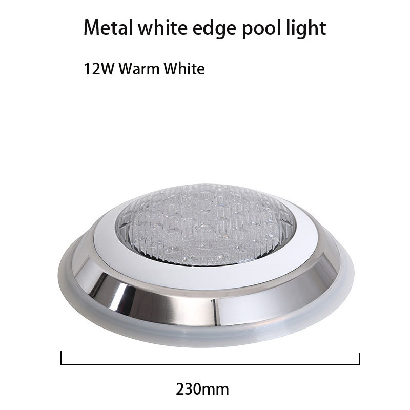 24W Warm White LED Metal pool lights Underwater Lamp Waterproof Wall ...