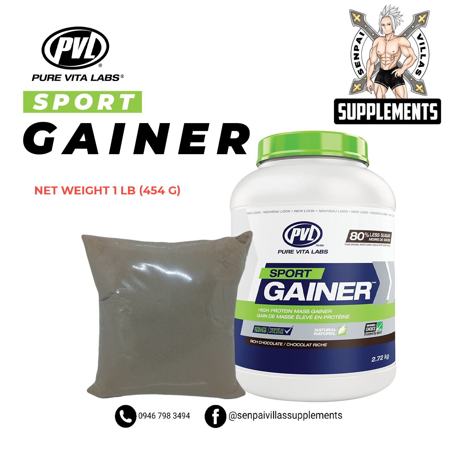 PVL SPORT GAINER 1 LB EXP. SEPT 2022 | Lazada PH