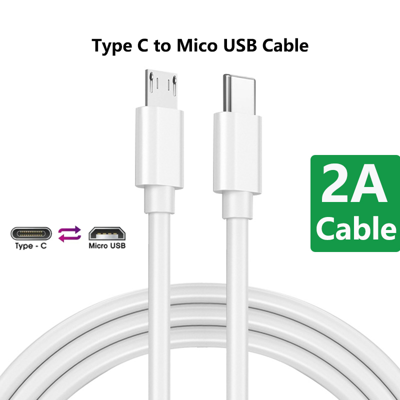 2A Type C to Micro USB Cable Data Sync Cord USB C to Android Wire for ...