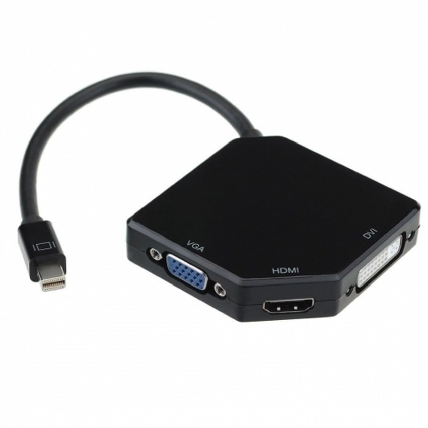 ghy-Mini Displayport Thunderbolt DP to DVI VGA HDMI | Lazada PH