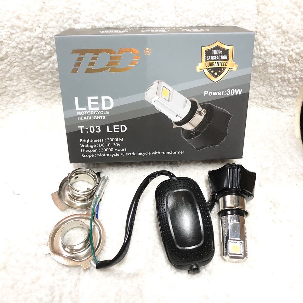 TDD Triled 30W Motorcycle Headlight Tri led 3000Lumens | Lazada PH