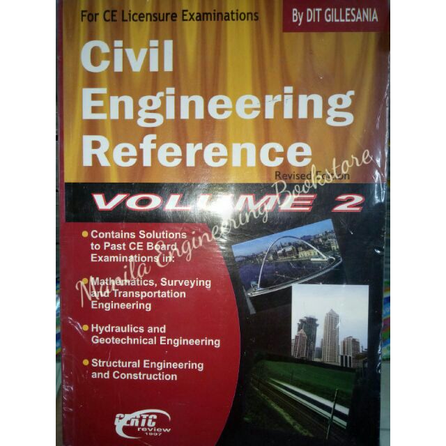 flash sales ORIGINAL Civil Enginering Reference Volume 2 by Gillesania | Lazada PH