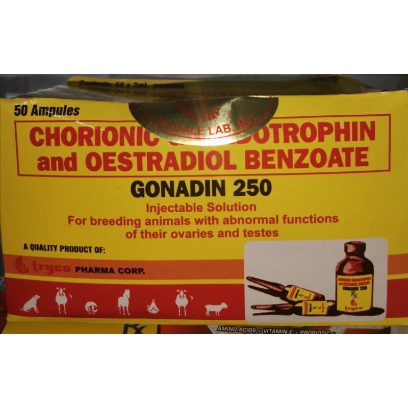 Gonadin 250 injection solution 2ml ampules | Lazada PH