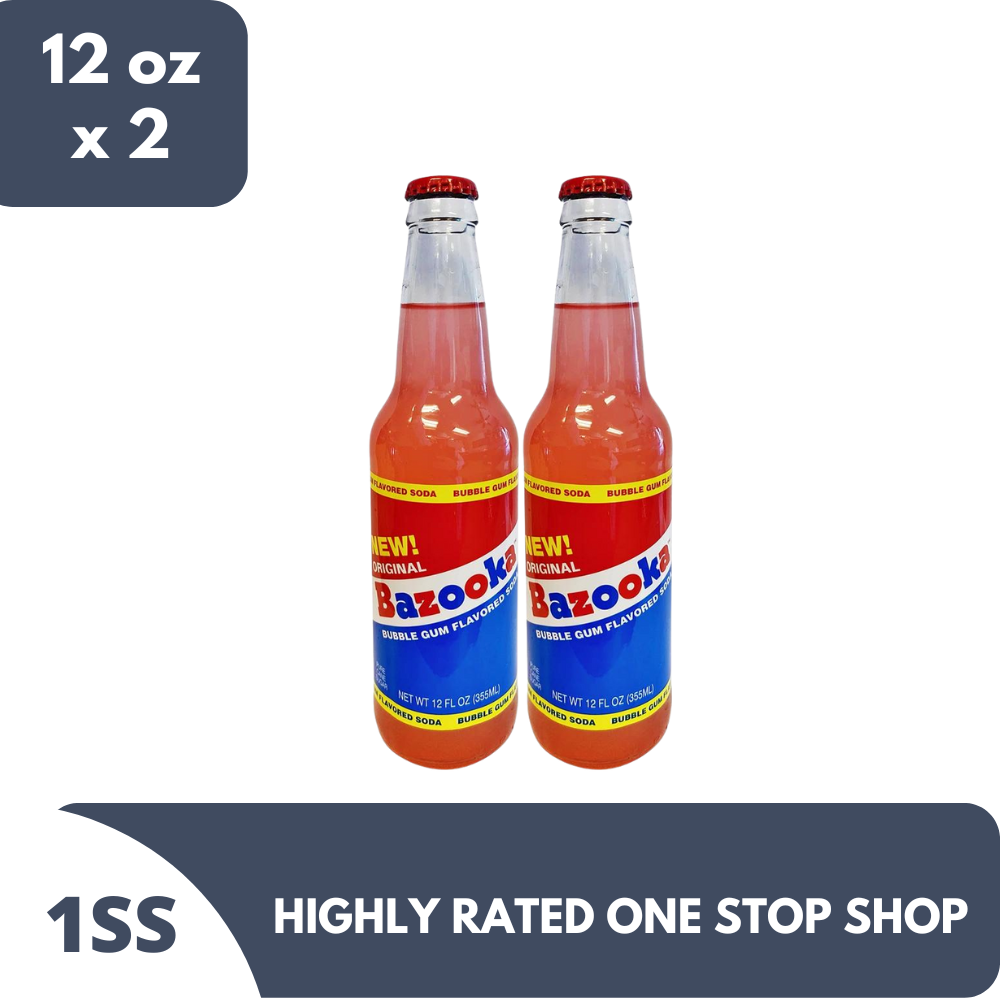 Bazooka Bubblegum Flavored Soda 12 oz x 2 | Lazada PH