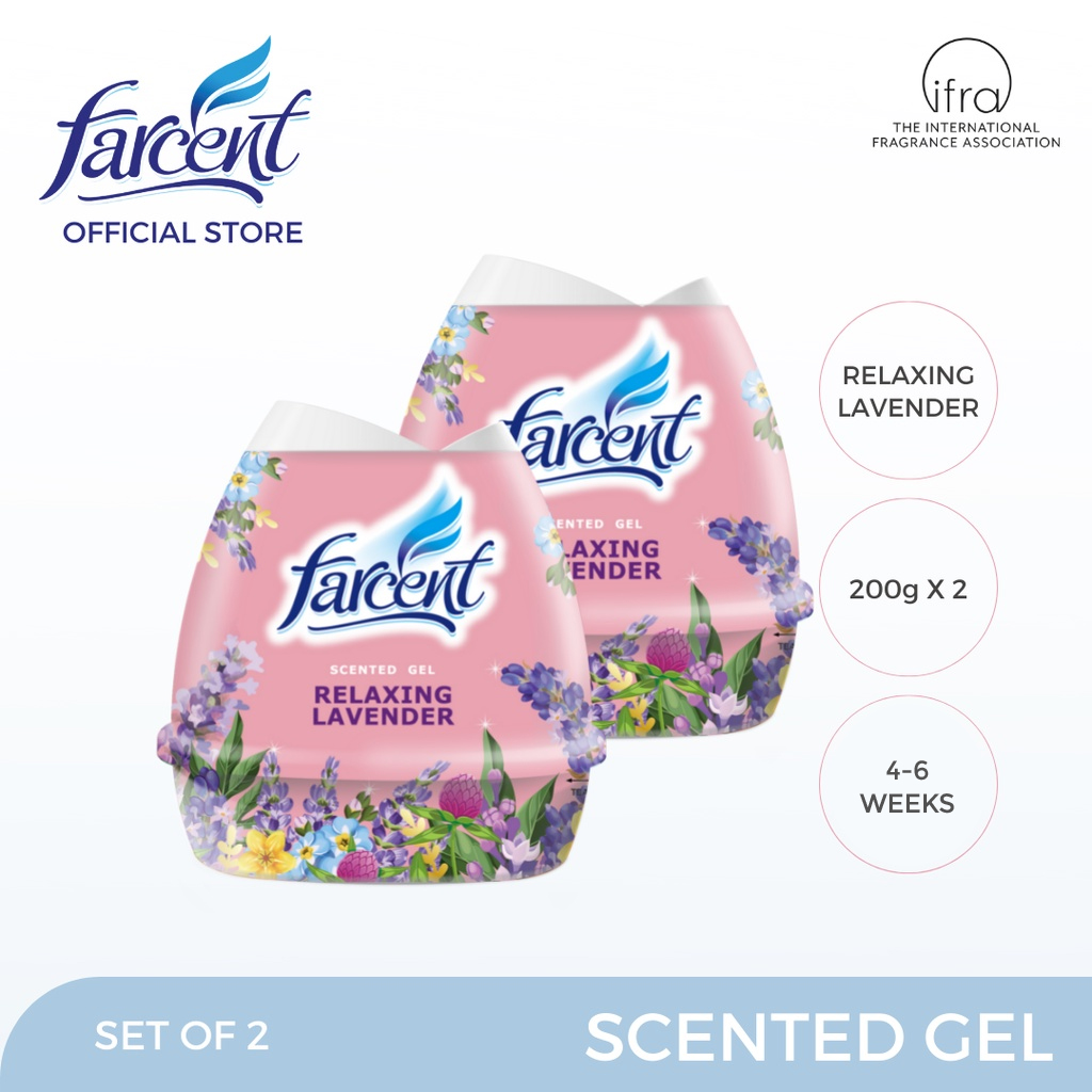 Farcent Scented Gel - Relaxing Lavender Set of 2 (200g each) | Lazada PH