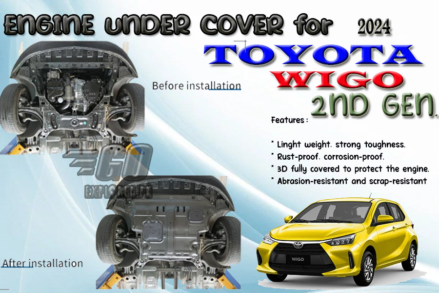 TOYOTA WIGO ENGINE UNDER COVER 2024 Sencond-Generation / ENGINE COVER ...