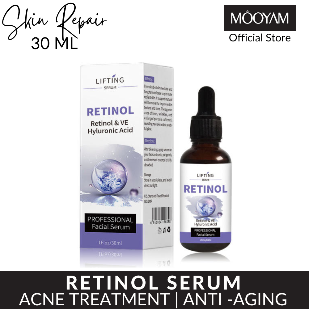 [ PURE RETINOL SERUM ] MOOYAM Pure Retinol Face Serum with Hyaluronic ...