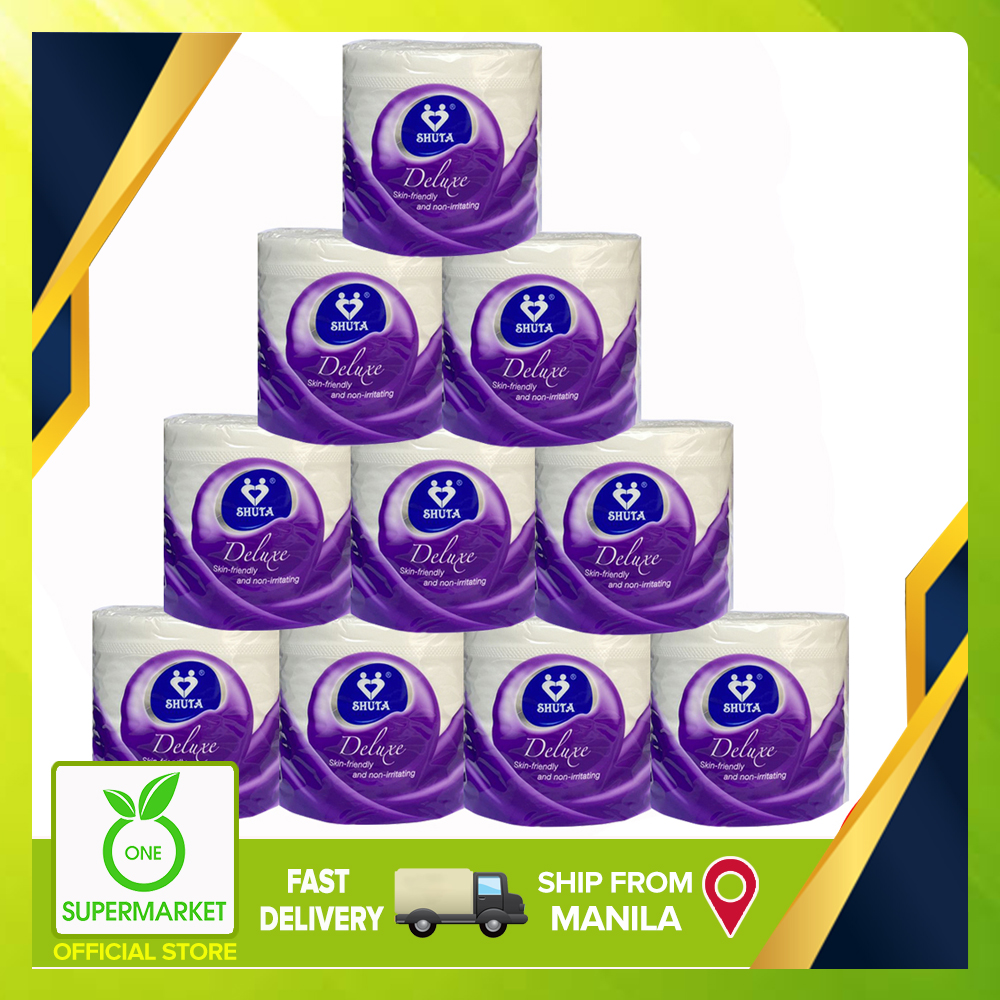 One Supermarket Shuta Deluxe Tissue Roll 1 Bundle 10 Pcs 21.5 x 56 cm ...