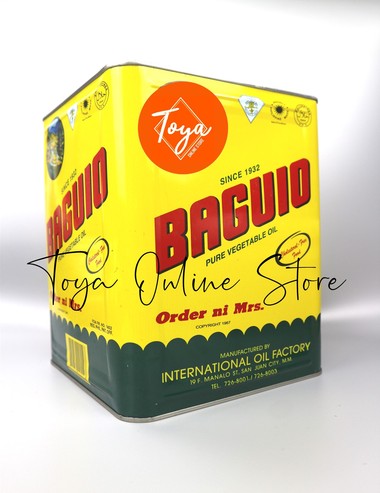 Baguio Pure Coconut Cooking Oil in Can 8 Liters | Lazada PH