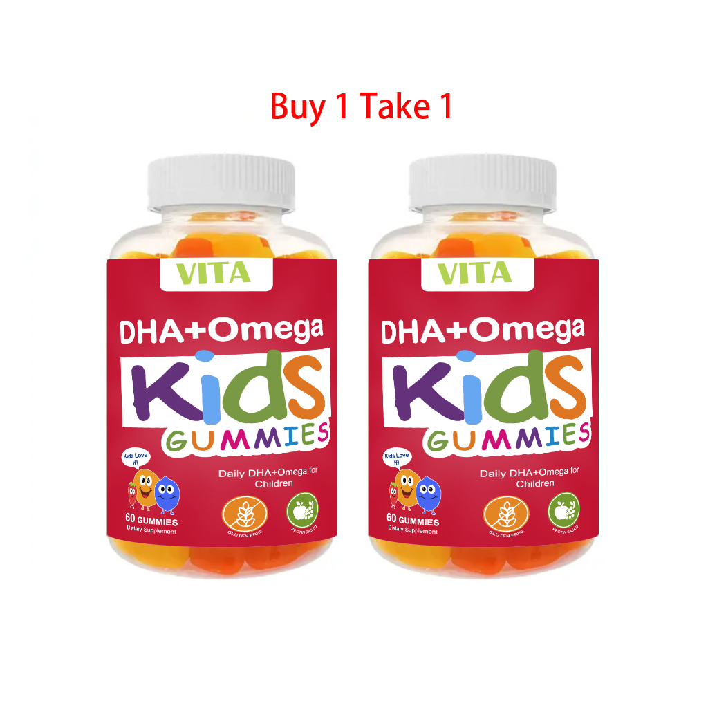 VITV OMEGA + DHA Vitamins Gummies Organic Vegan Vitamins Gummy for Kids ...