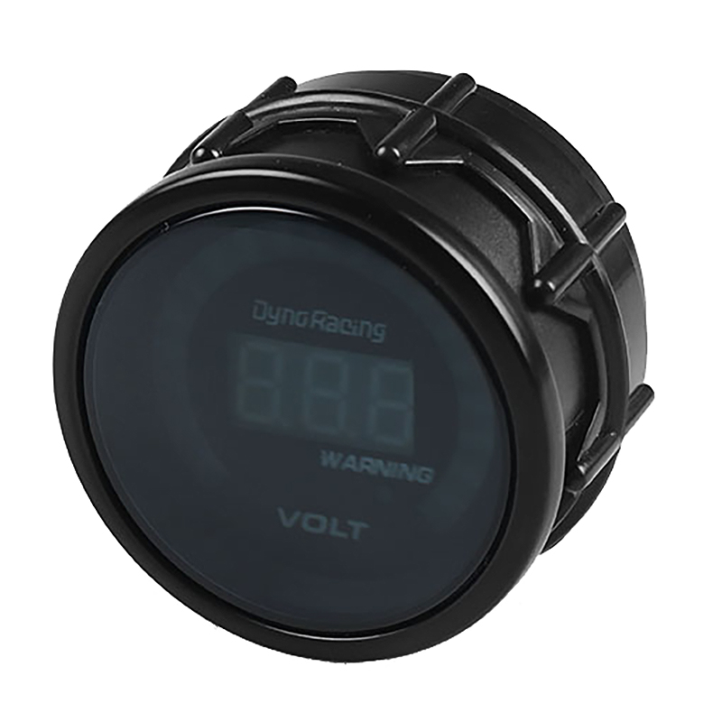 Dyno Racing 2 inch 52mm Digital Analog LED Electronic Auto Car Voltage ...