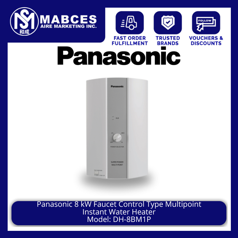 Panasonic 8 kW Faucet Control Type Multipoint Instant Water Heater DH ...