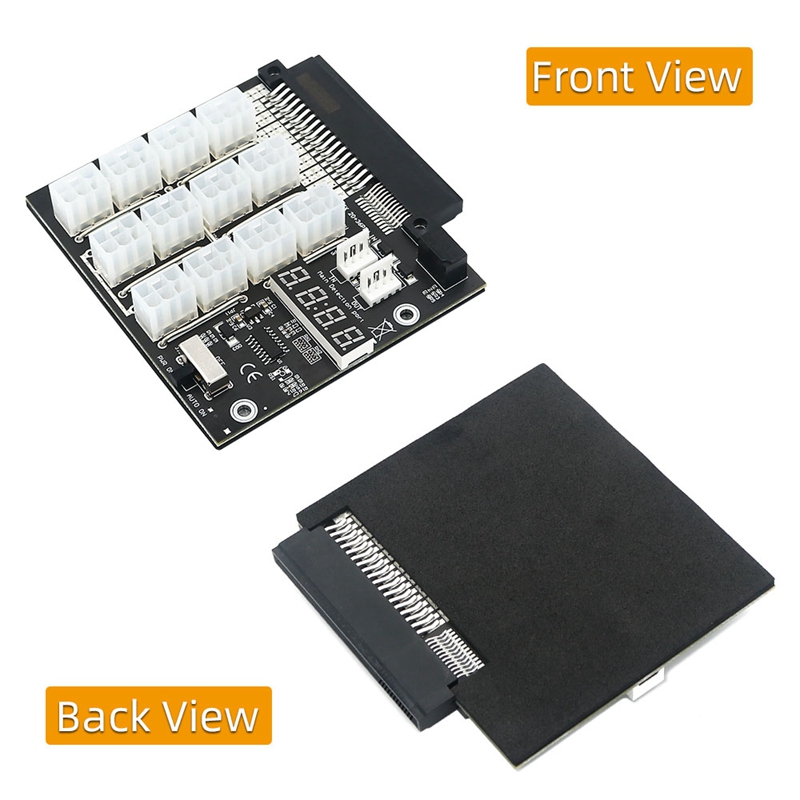 Upgraded ATX 12X 6Pin Power Breakout Board with Flash LED Display 12V ...