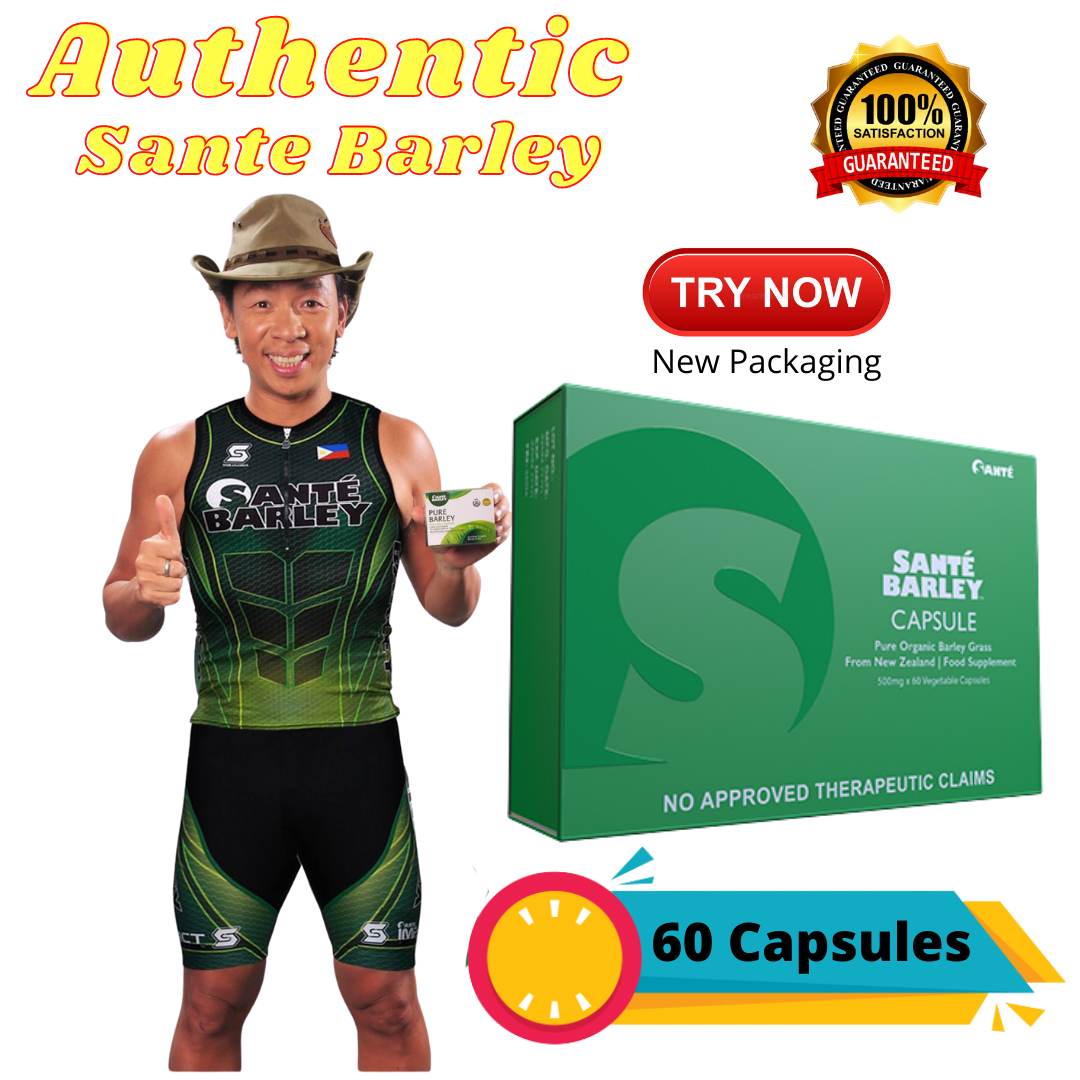 Authentic Sante Barley Capsule 60 Vegetable Capsule Barley Pure Barley ...