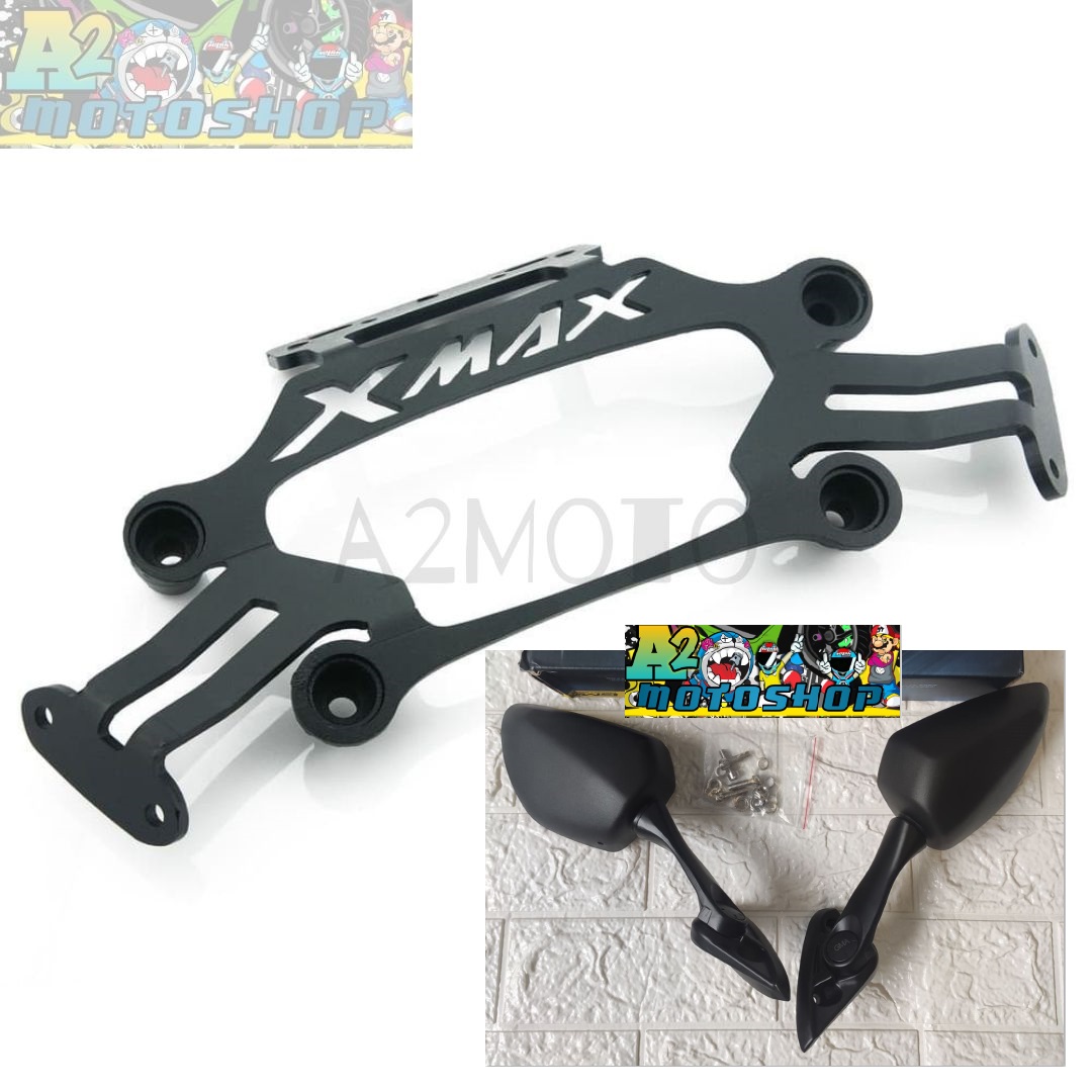 Yamaha XMAX 300 Side mirror with Bracket for GPS Mobile Phone ...