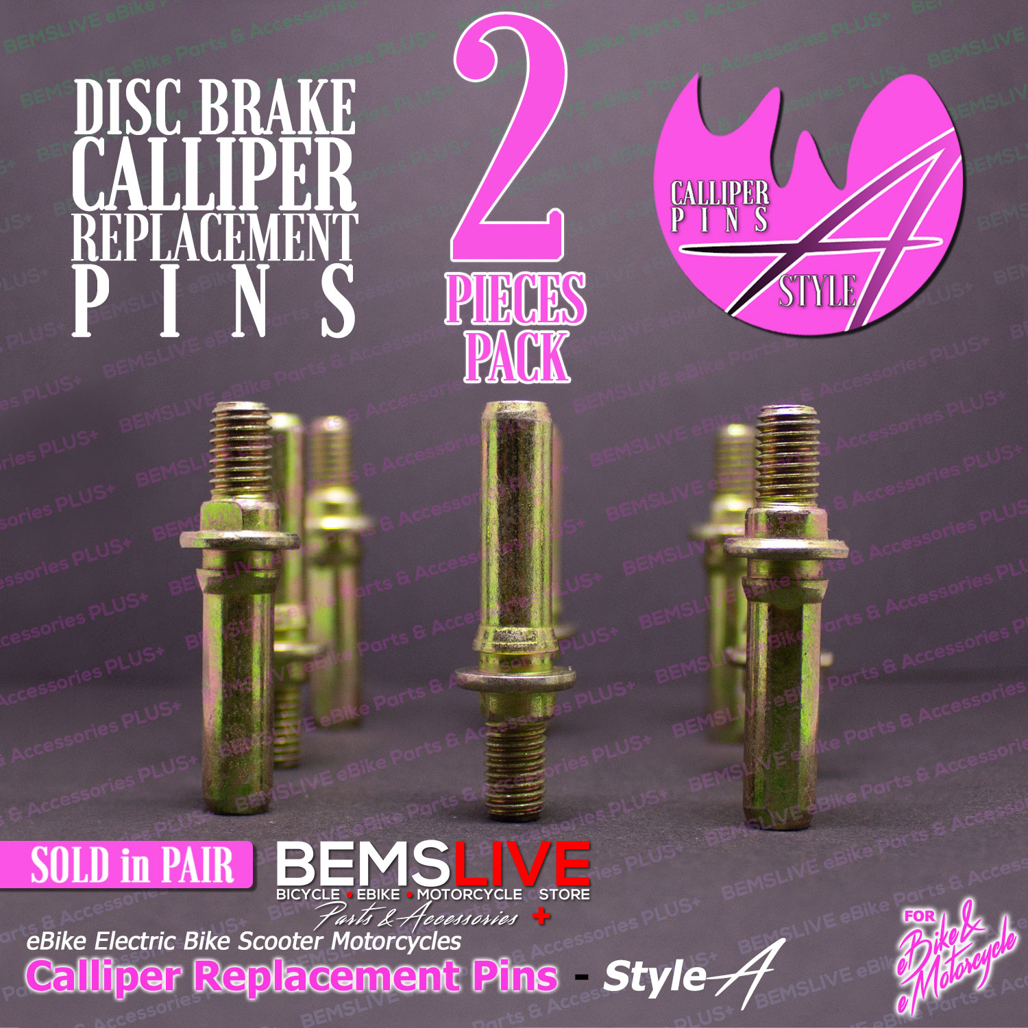 CALLIPER PINS Caliper Replacement Slider Pins - Style A B C for ...