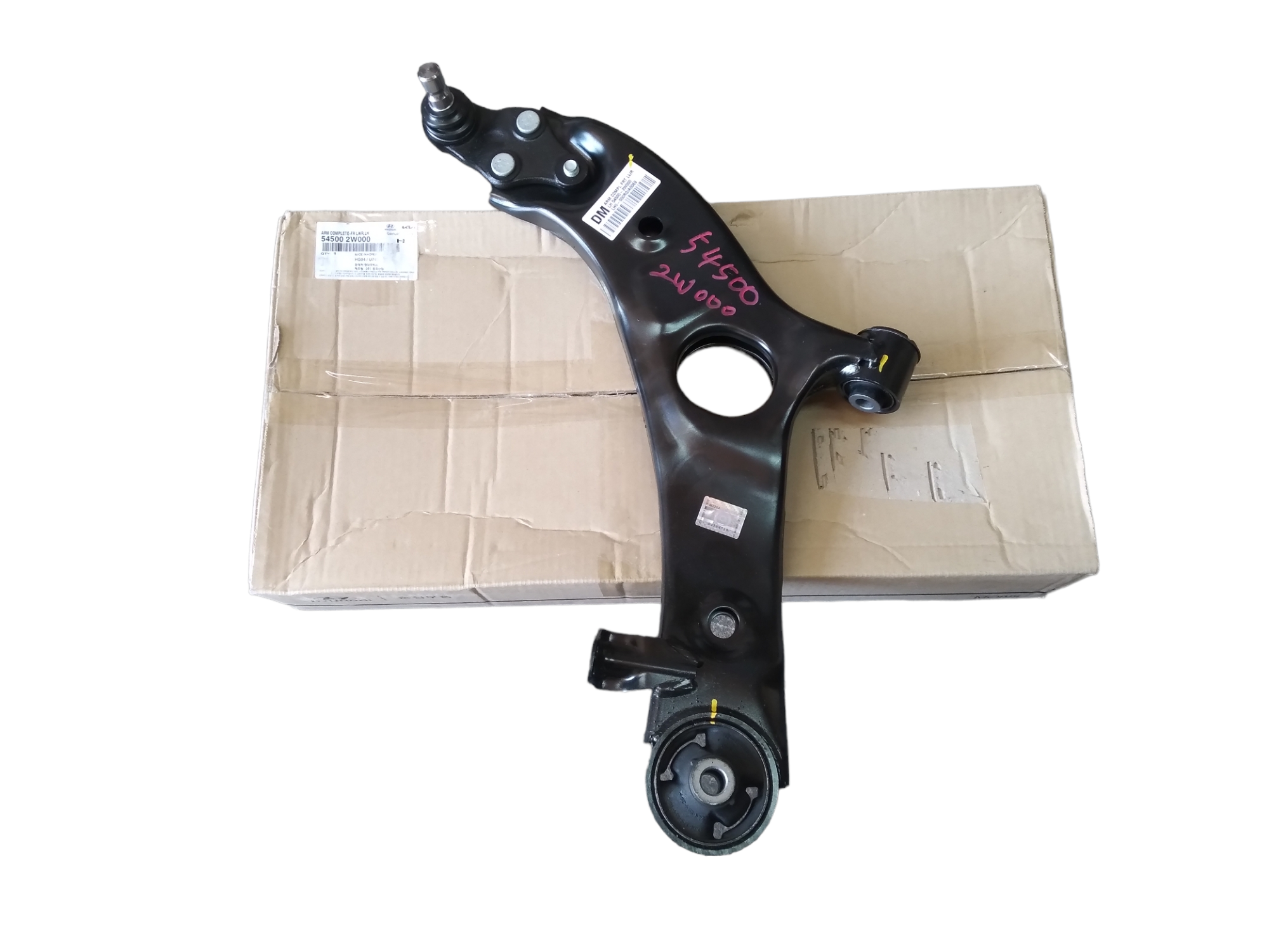 [ORIGINAL] 545002W000=545002P401 LOWER ARM COMPLETE LEFT SIDE HYUNDAI ...