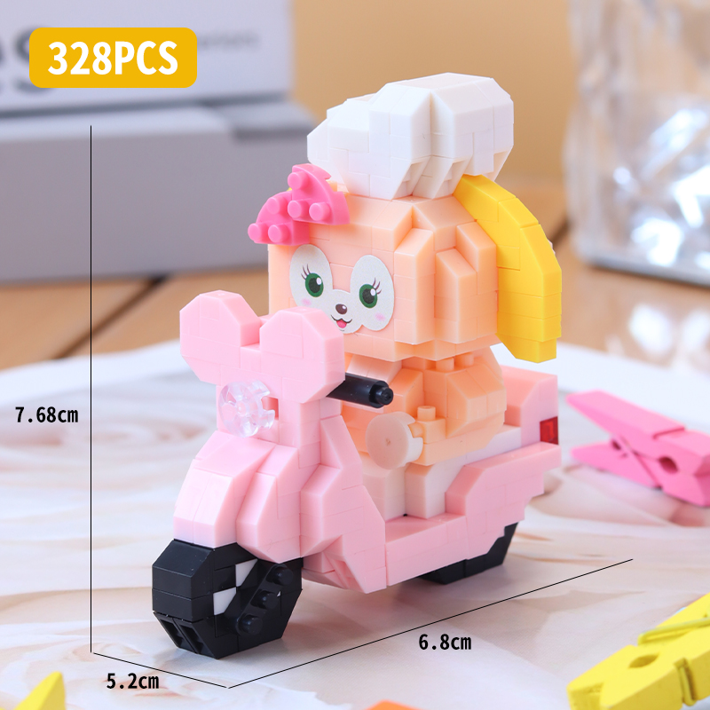 Disney LinaBell Building Blocks Toys Educational Toys for Kids DIY 3D ...