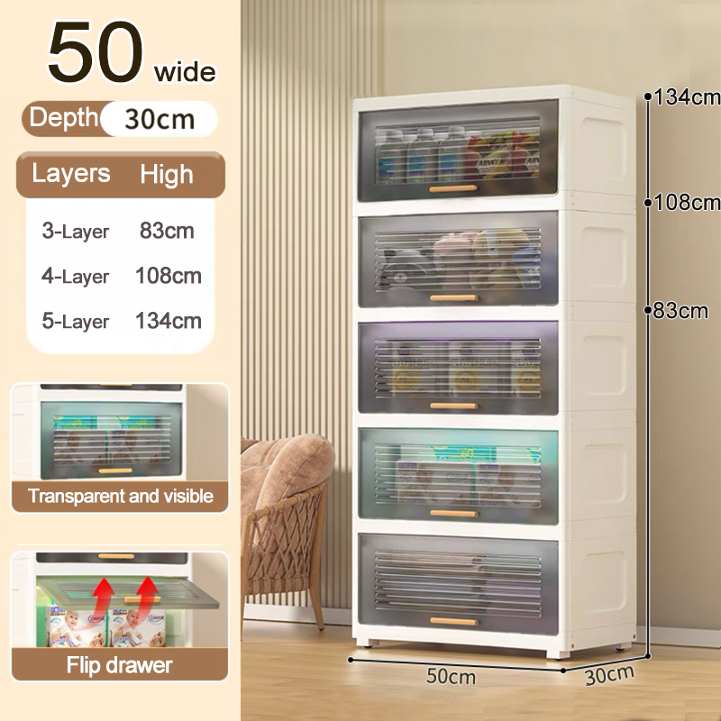 Goody Kitchen cabinet pantry storage rack multifunction 5 layer with ...