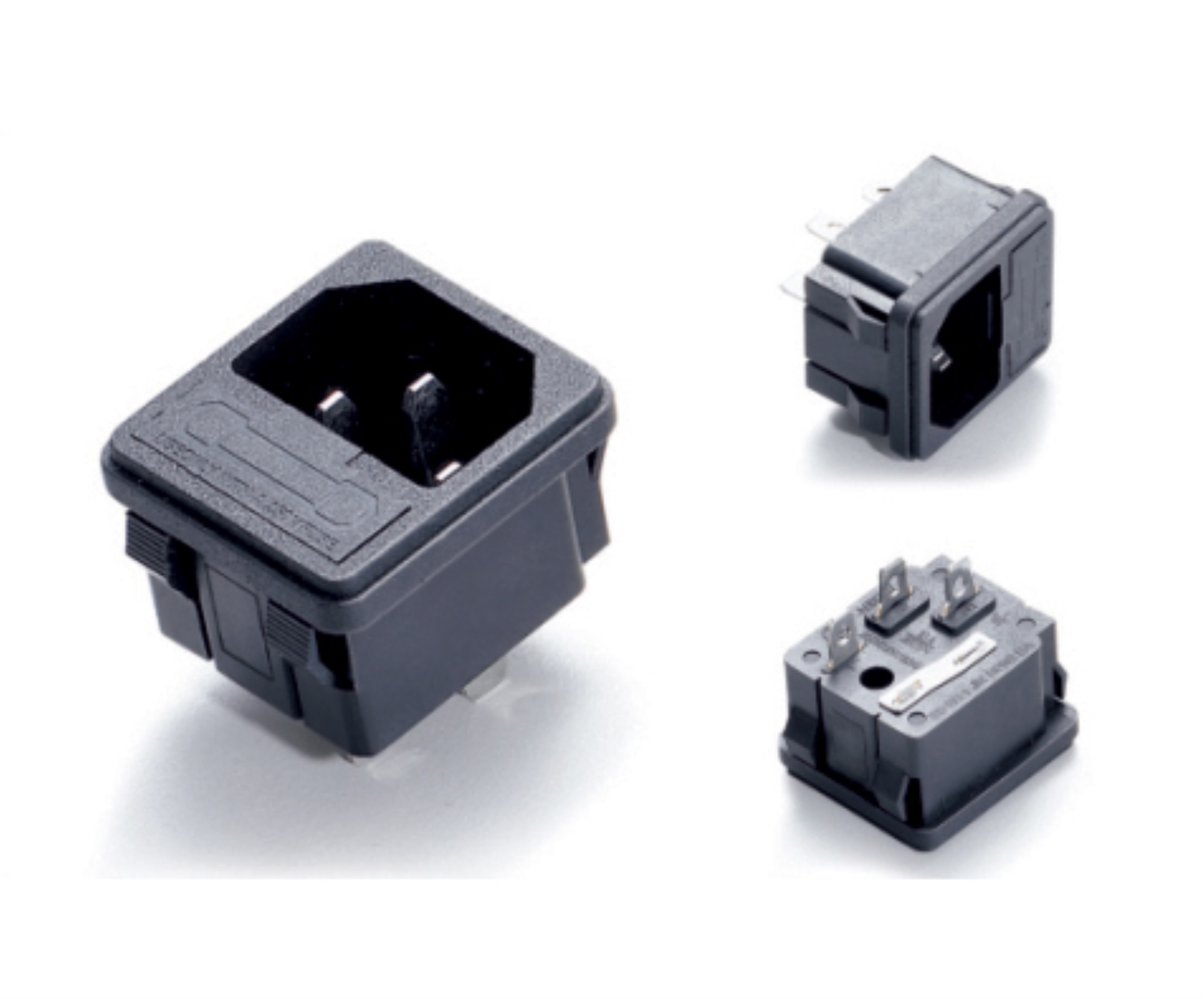 10 pcs/lot Ac 250V 10A Clamp Type 3P Iec 320 C14 Inlet Male Power Plug ...