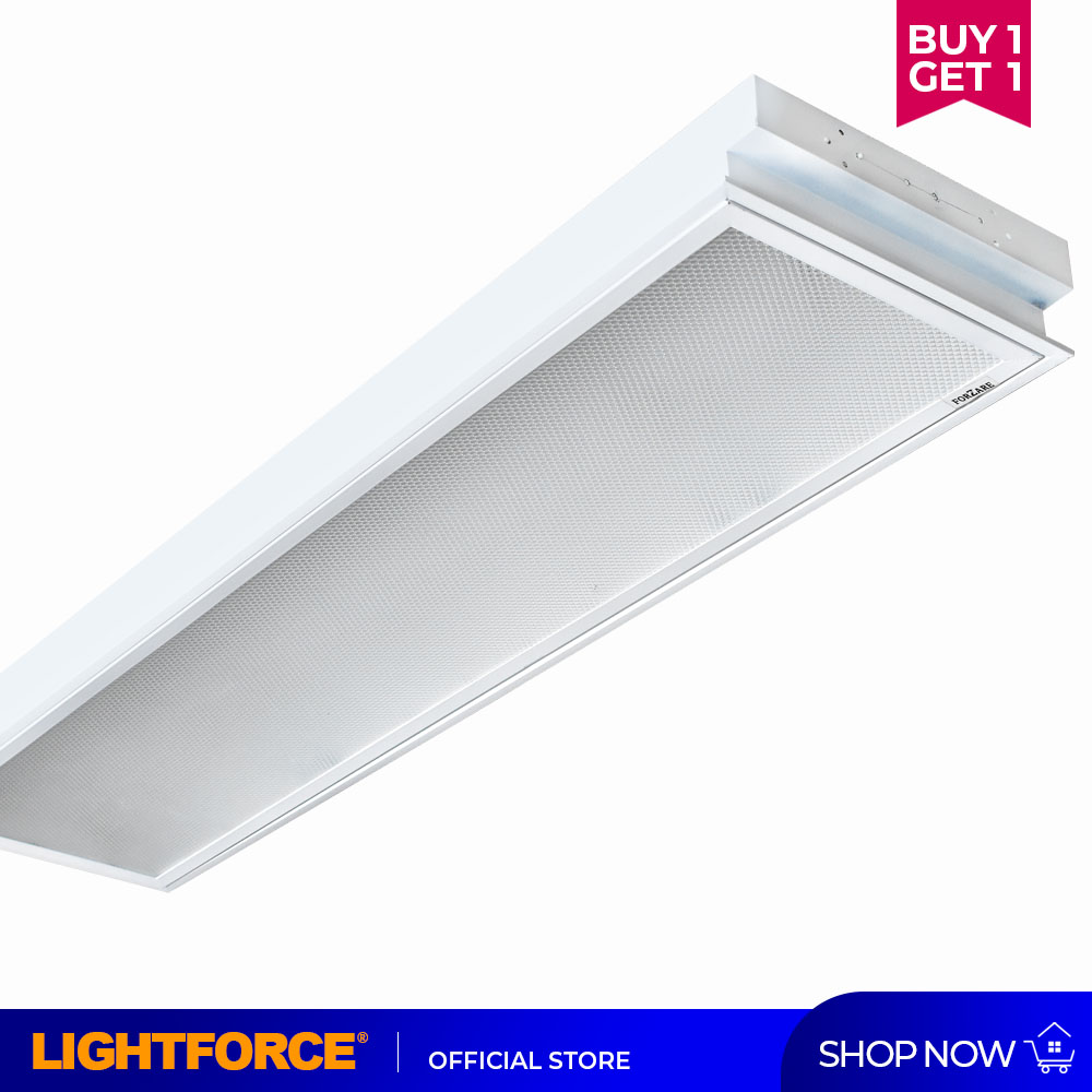 Lightforce Prismatic Louver Housing 12x48" 2x40W Recessed | Lazada PH