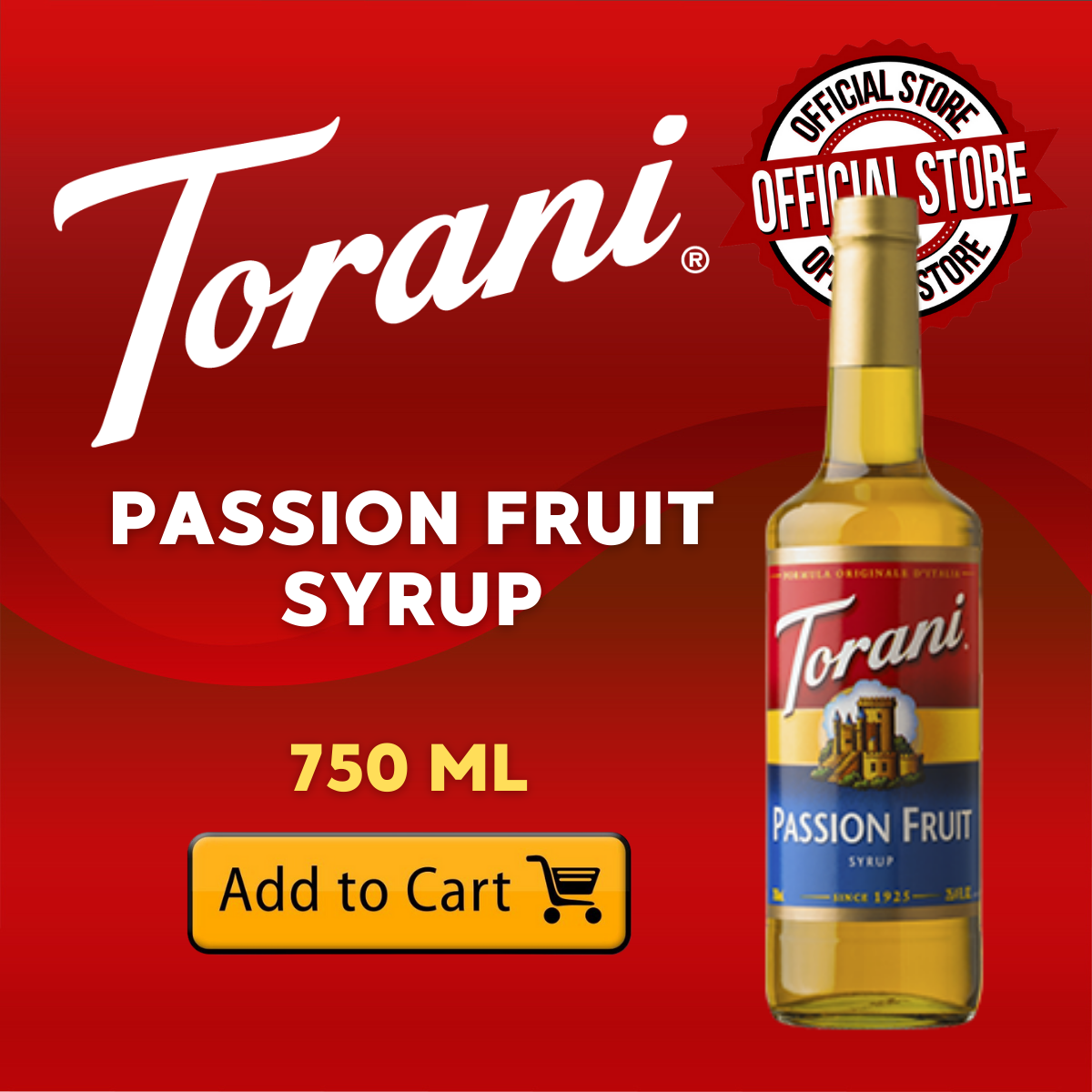 Torani Passion Fruit Syrup 750 mL | Lazada PH