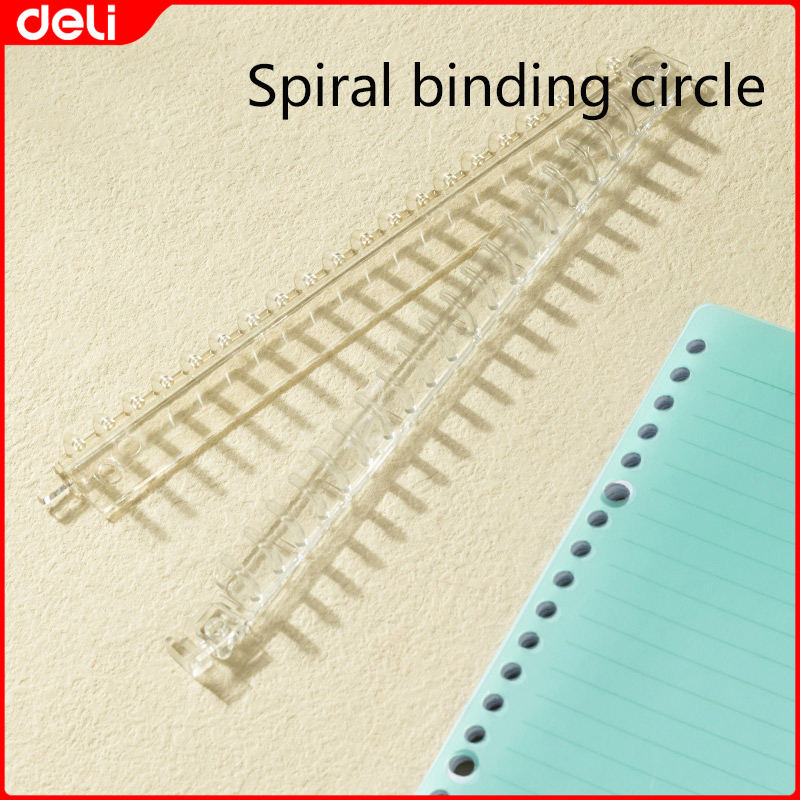 Deli Spiral binding circle binder Transparent (set) VS5007 | Lazada PH