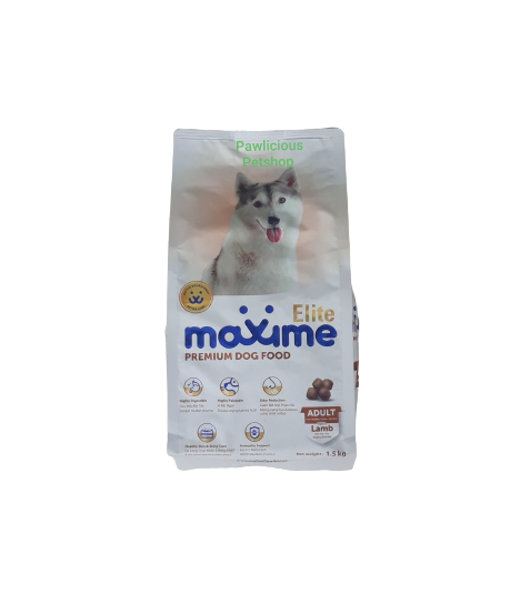 Maxime Elite Prime Dog Food for Adult (Lamb Flavor) 1.5Kg | Lazada PH