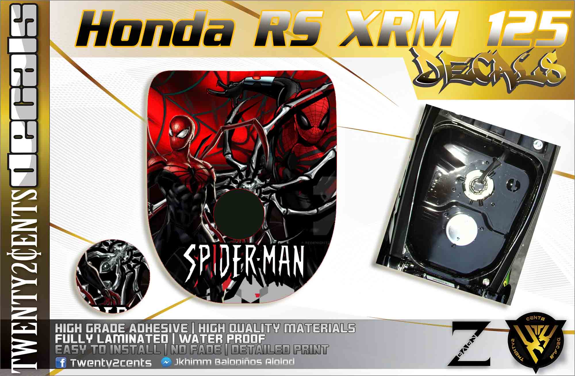 High-Quality Decals and Stickers for honda RS xrm 125 gas tank ...