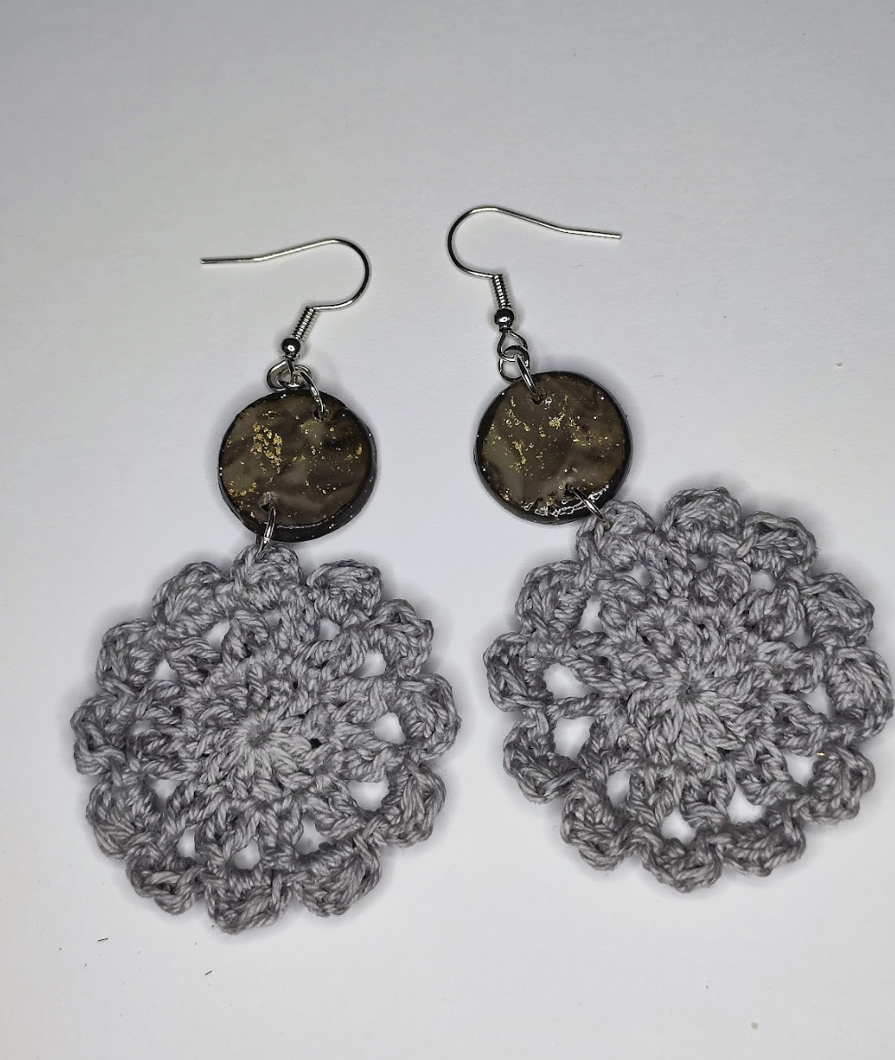 SimplyG Doily Crochet Black Series Earring | Lazada PH