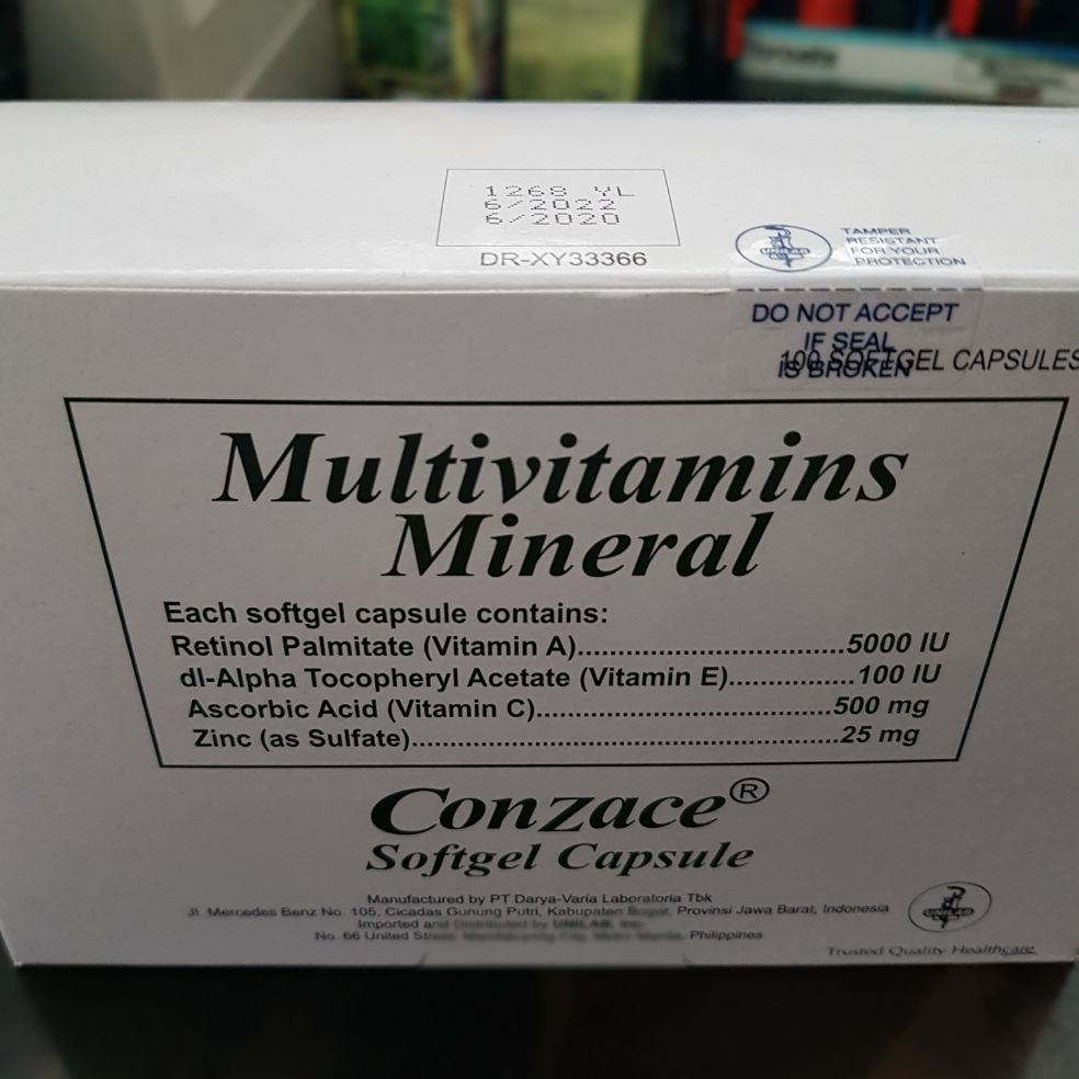 Conzace soft capsule by 100's expired august 2023 | Lazada PH