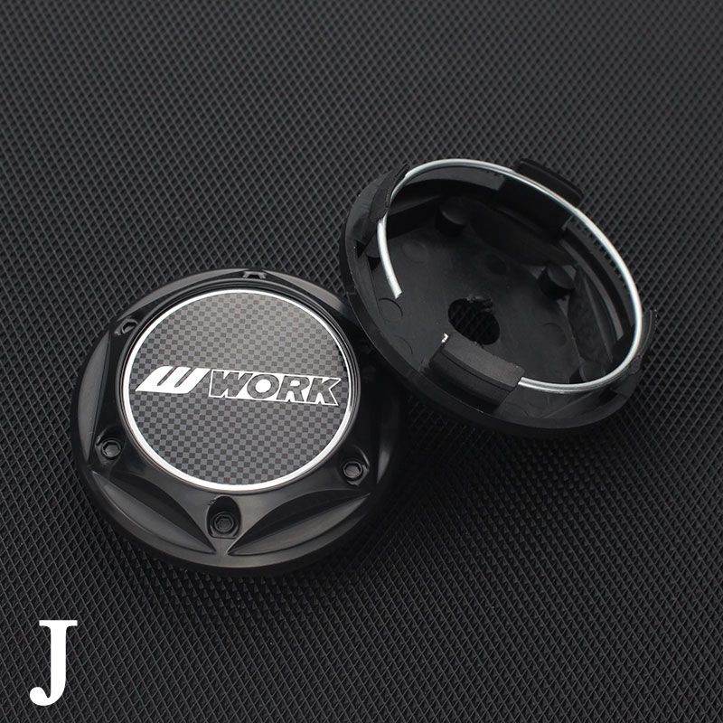 ZEWAN NEW 4pcs work wheel caps for rims 68mm OD & 61.5mm ID work racing ...
