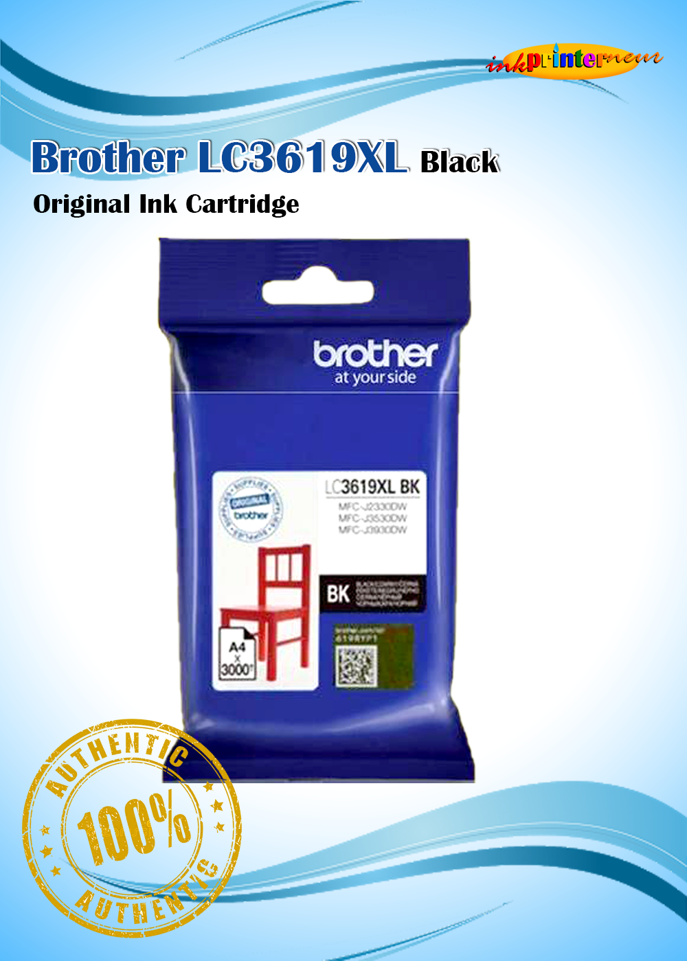 Brother LC3619XL Black Original Ink Cartridge | Lazada PH
