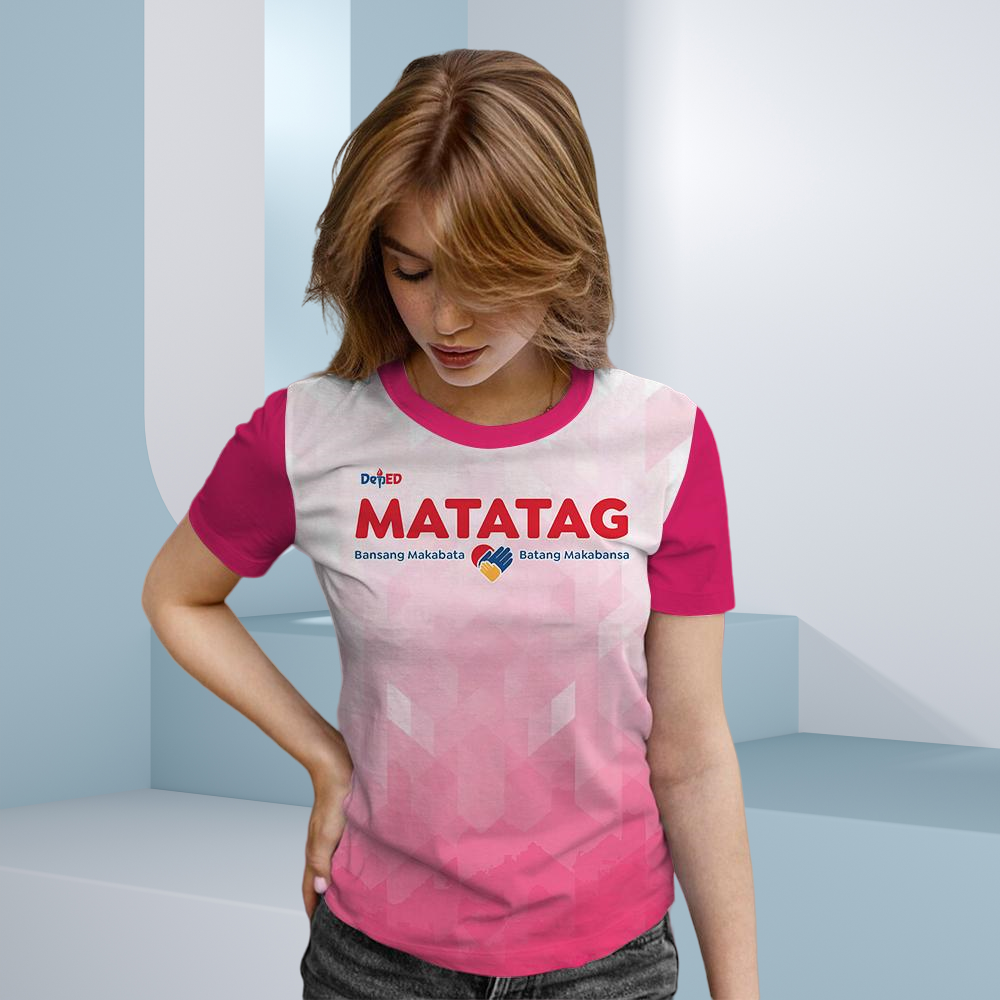 Matatag T Shirt For Women Deped Badge Wear Teacher Day Uniform Full ...