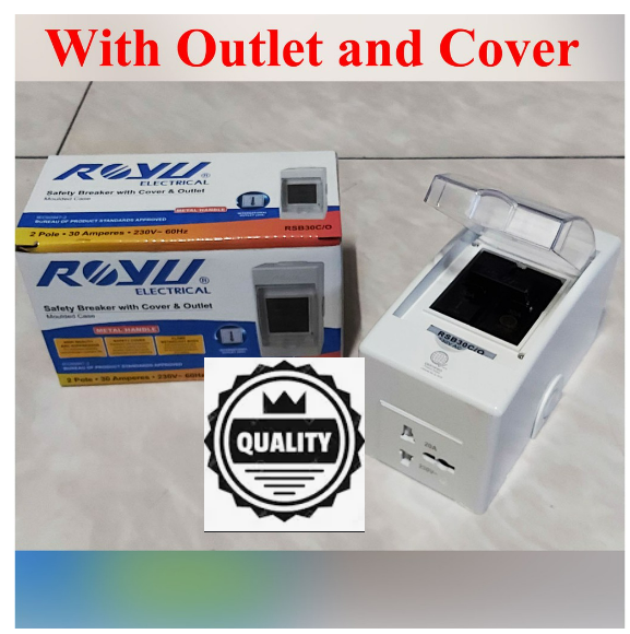Royu Safety Breaker with Cover and Outlet 20A or 30A 2P RSB30C/0 Aircon ...