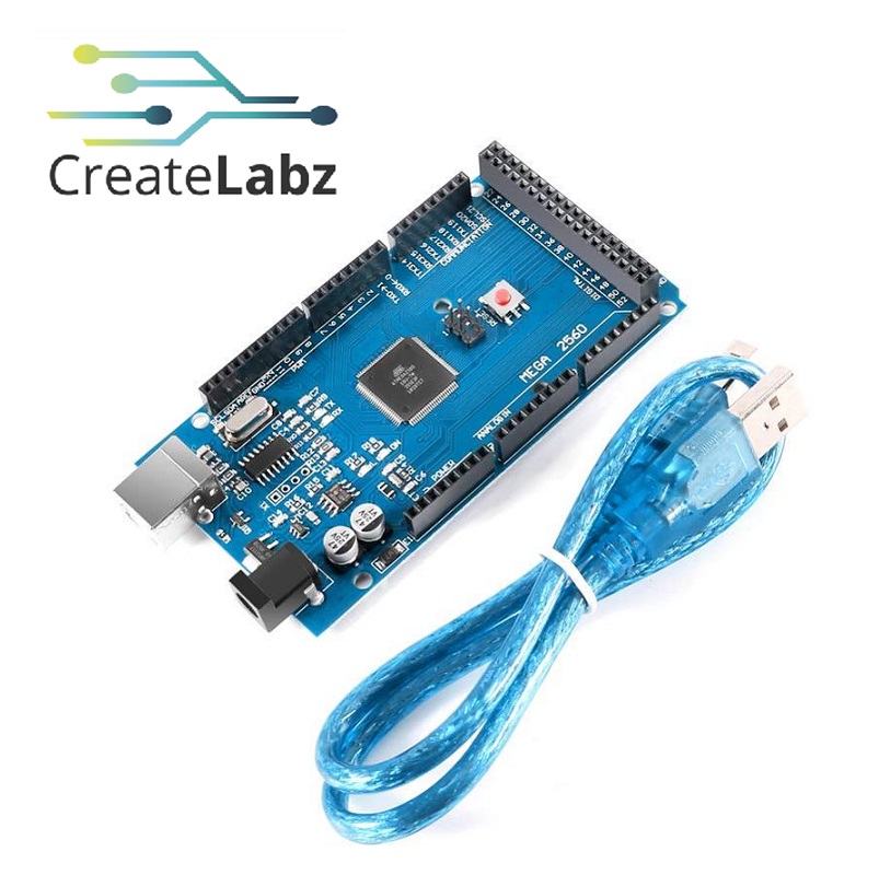 Arduino Mega 2560 (Compatible) CH340G, ATmega 2560-16U with USB Cable ...