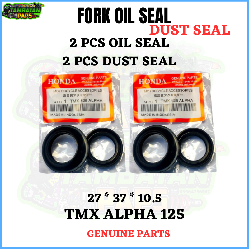 ORIGINAL HONDA FRONT FORK OIL SEAL FOR TMX 125 ALPHA 100% GUINUINE ...