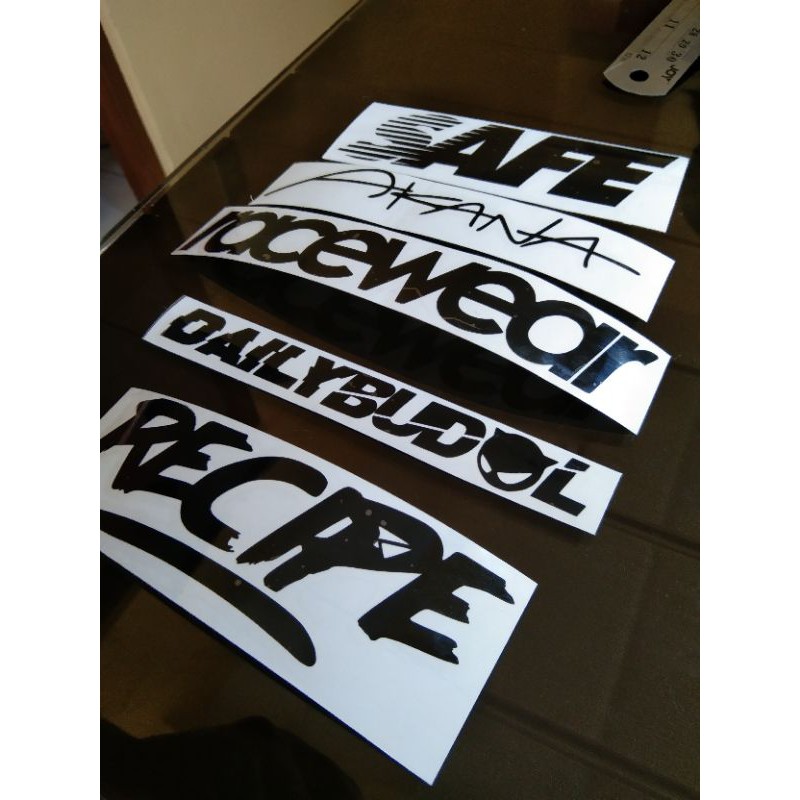 LzNblack set sticker Decal (safe, akana, dailybudol, recipe, racewear ...