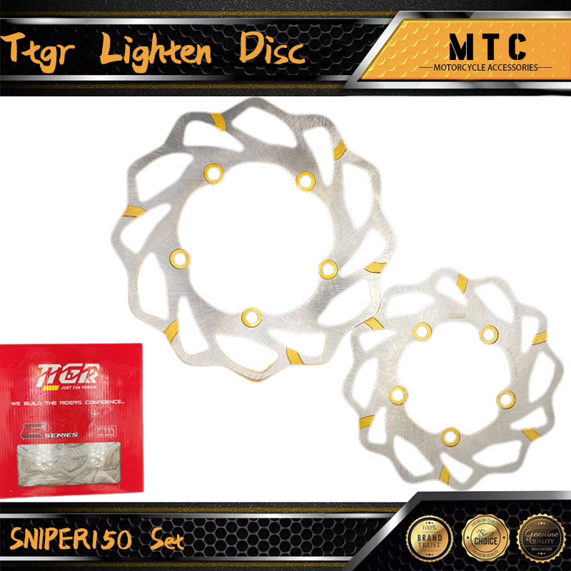 TTGR Lighten Disc SNIPER150 Set (Front and Rear) | Lazada PH