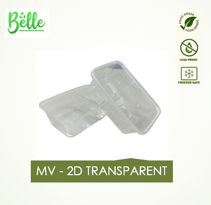 Belle Microwavable Container 2DIVISION (Rectangle) (10pcs/pack) | Lazada PH