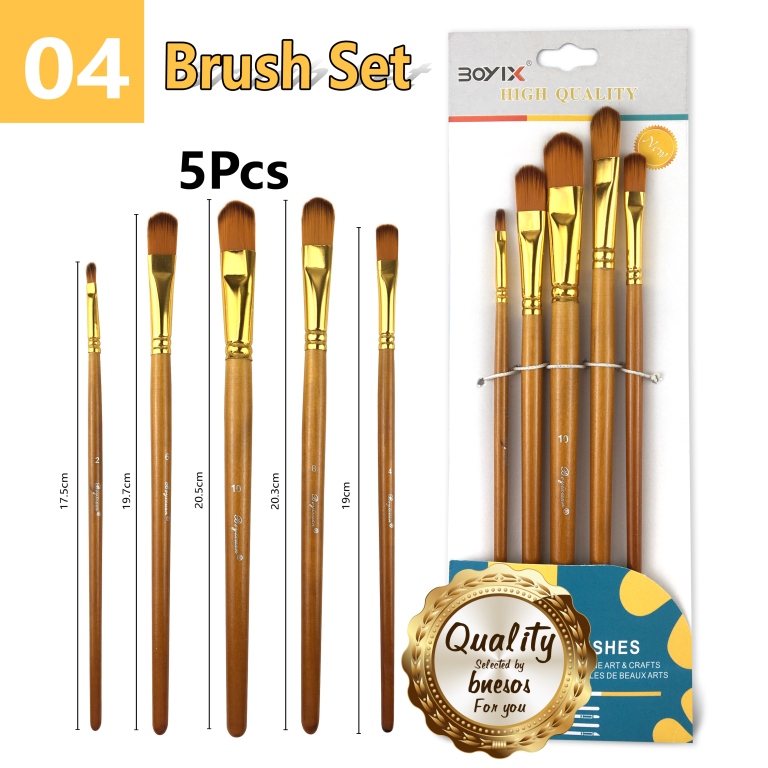 bnesos Stationary Artist Paint Brushes Set Watercolor Actylic Poster ...