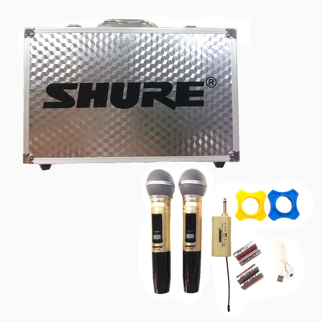 Shure Wireless Microphone with Rechargeable Receiver WY-588 Dual ...