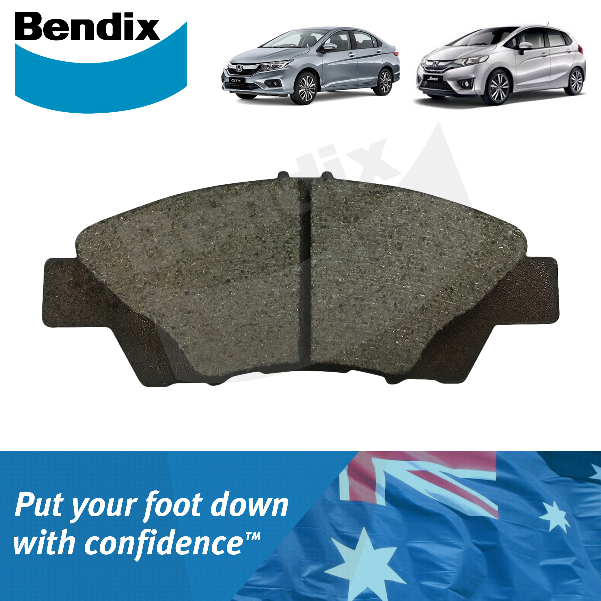 Prima Bendix Brake Pads ORG PDB1991 Front Set for Honda City, Jazz and ...