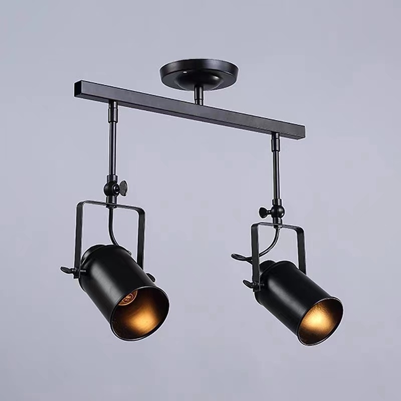 Iron Retro Single Pot Chandelier LED Ceiling Track Light Bar Counter ...