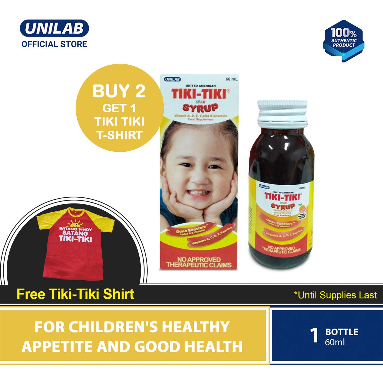 Tiki-Tiki 60mL Syrup For Children’s Healthy Appetite And Good Health ...