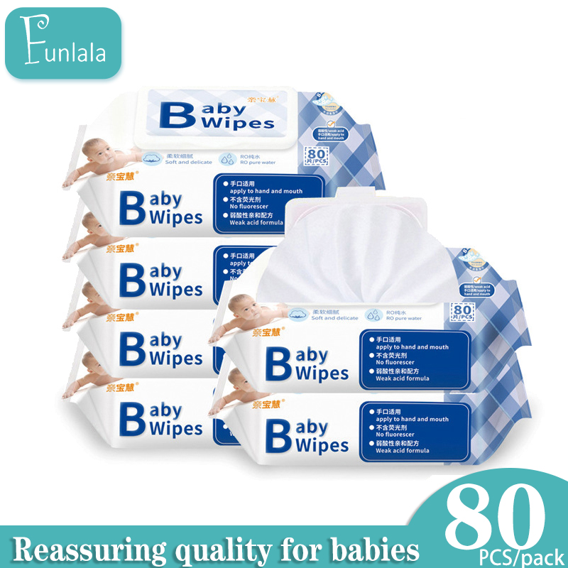 FUNLALA Baby Wipes Unscented - 80 pulls | Lazada PH