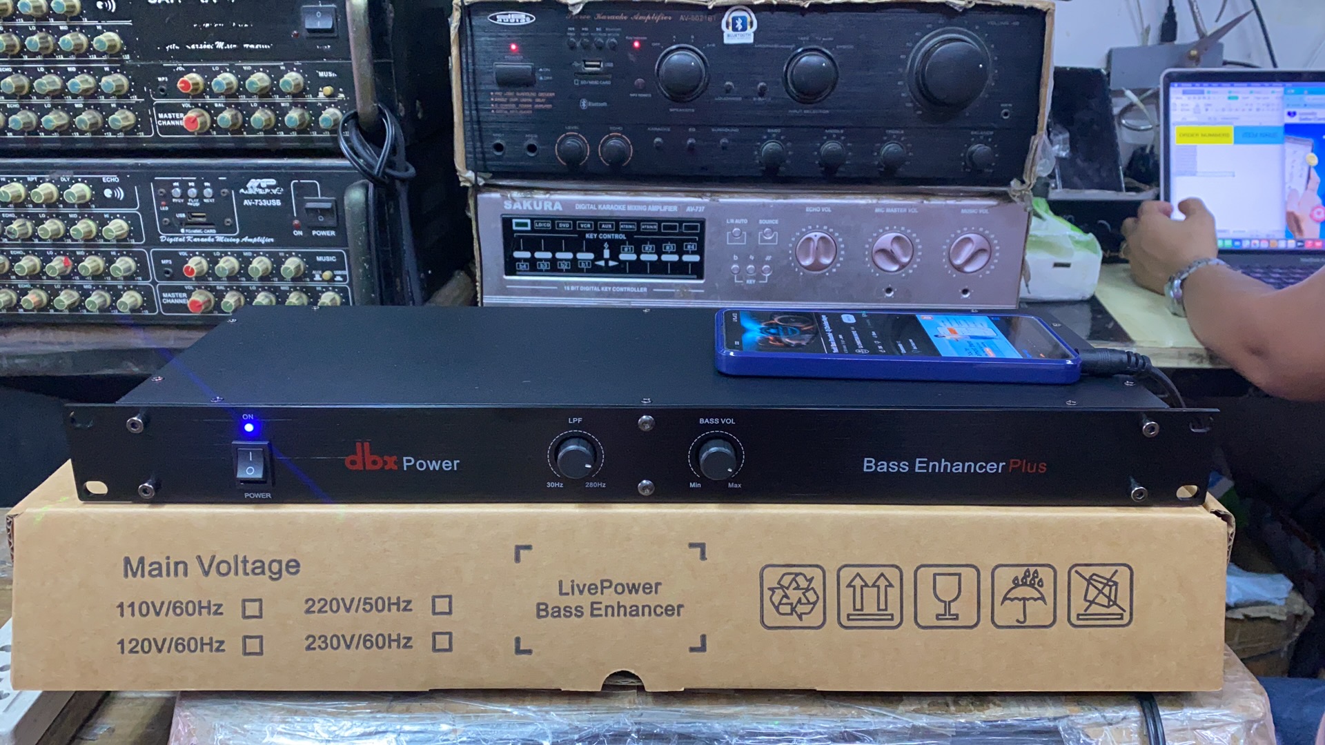 DBX Bass enhancer Power Bass enhancer 4channel/6channel output audio ...