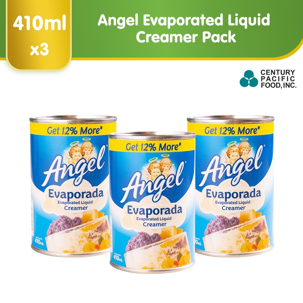 Angel Evaporated Liquid Creamer 410ml Pack of 3 | Lazada PH