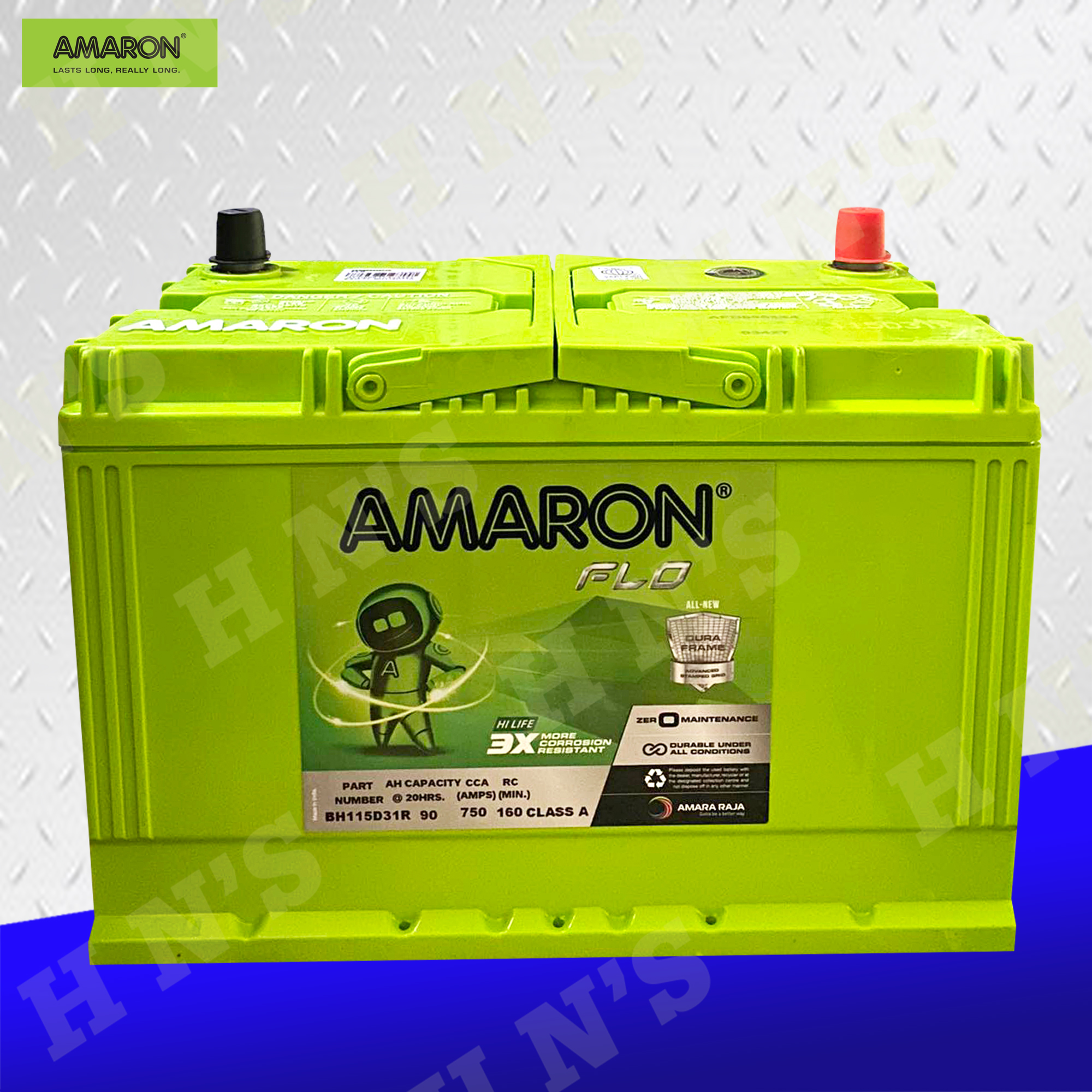 Amaron Hi Life BH115D31R (3SMF Reverse) Maintenance Free Car Battery w/ 21 months warranty ...