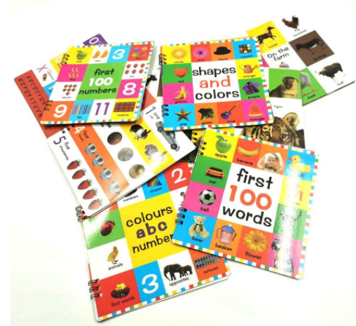 5pcs Children Toddler First 100 Words Early Educational Learning Book ...
